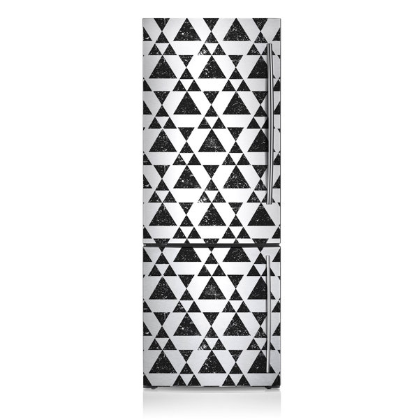 Corrigan Studio Black Triangles Freezer Door Sticker | Wayfair.co.uk