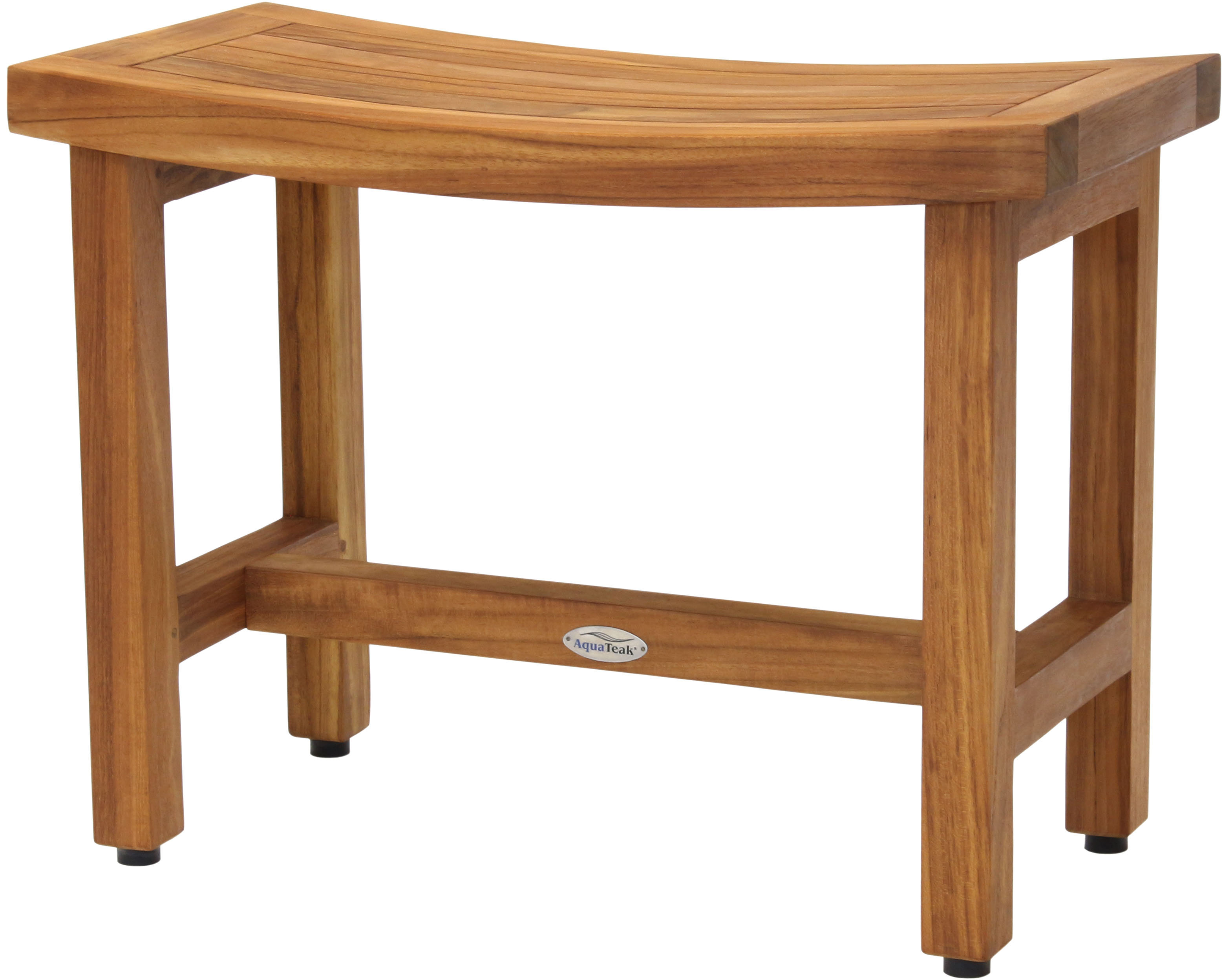 Aqua Teak Sumba Lotus 24'' W Teak Shower Bench & Reviews | Wayfair