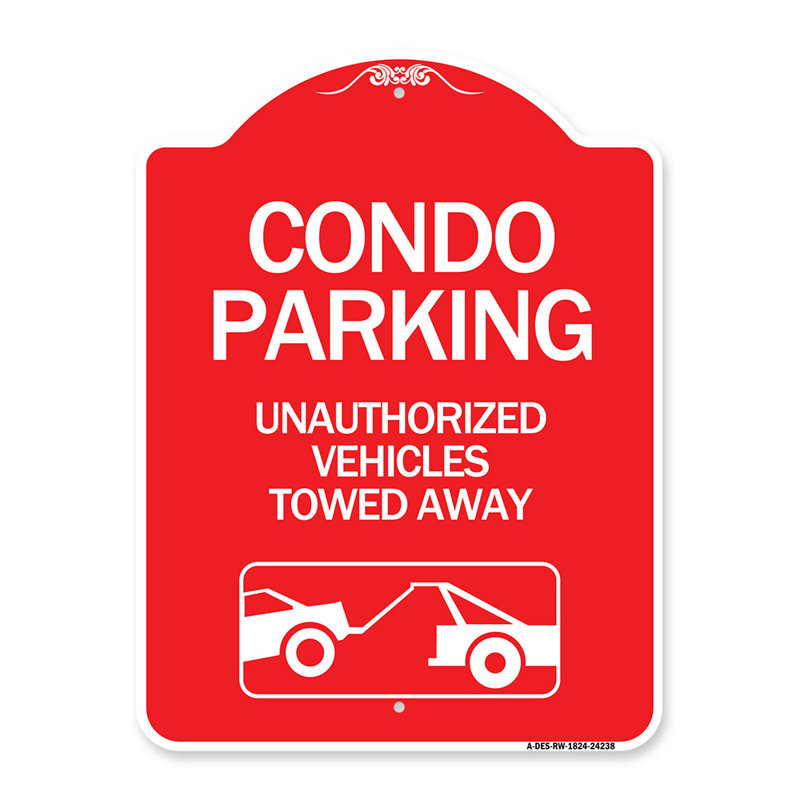 Signmission Designer Series Sign - Condo Parking - Unauthorized ...