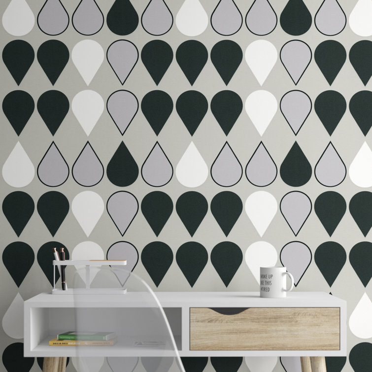 Trule Bingham Geometric Wallpaper | Wayfair