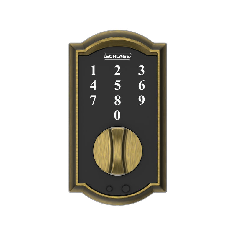 Schlage Touch Keyless Touchscreen Deadbolt with Camelot Trim & Reviews ...