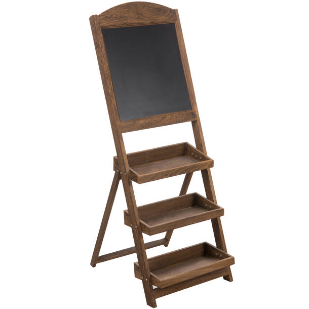 August Grove® Wooden Stand Free Standing Chalkboard & Reviews | Wayfair