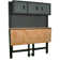 Homak Collapsible Reloading 59"W Adjustable Height Wood Top Workbench ...
