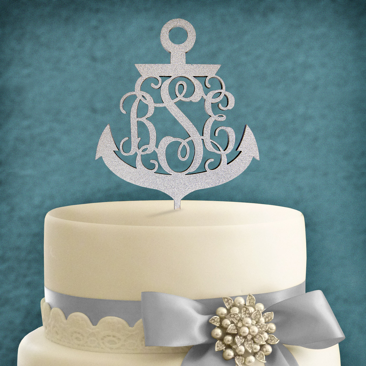 aMonogramArtUnlimited Anchor Cake Topper | Wayfair
