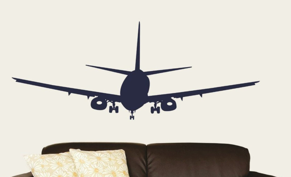 Design With Vinyl Airplane Wall Decal | Wayfair