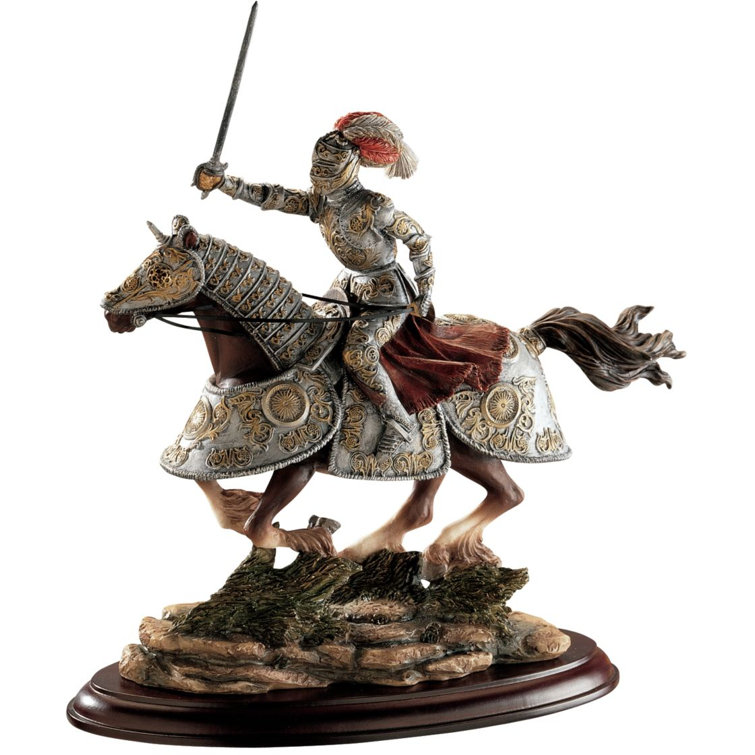 Design Toscano Medieval Knight Figurine & Reviews | Wayfair
