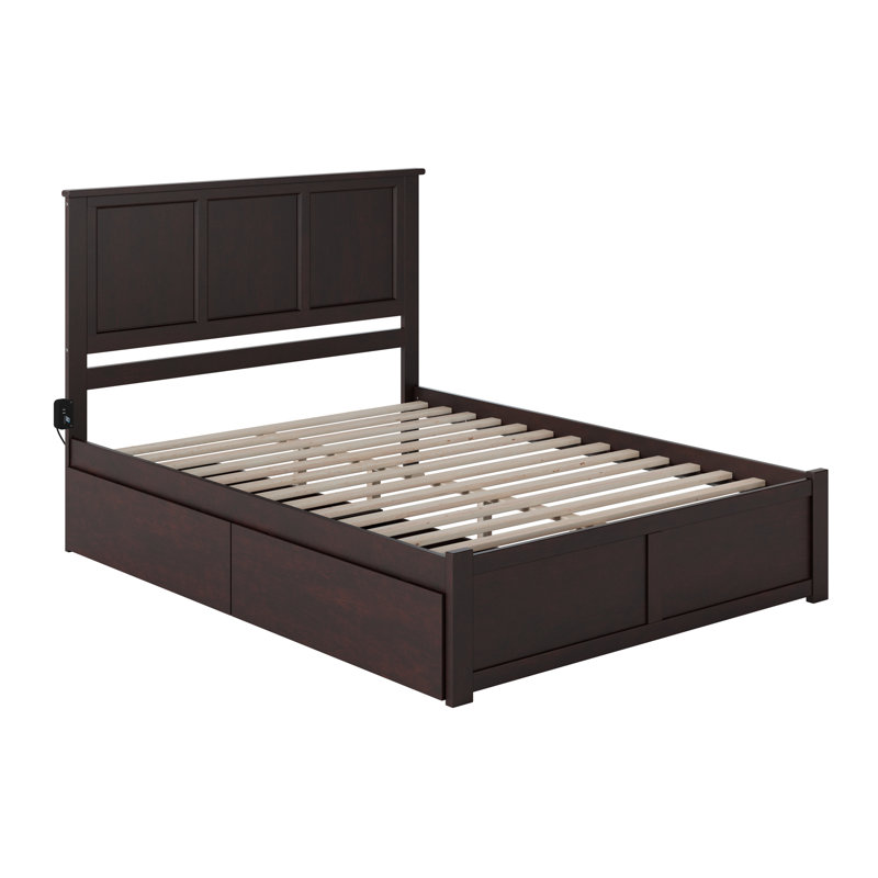 Red Barrel Studio® Bushey Solid Wood Storage Bed & Reviews | Wayfair