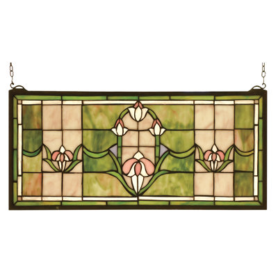 Rectangular Shaped Stained Glass Panels You'll Love | Wayfair