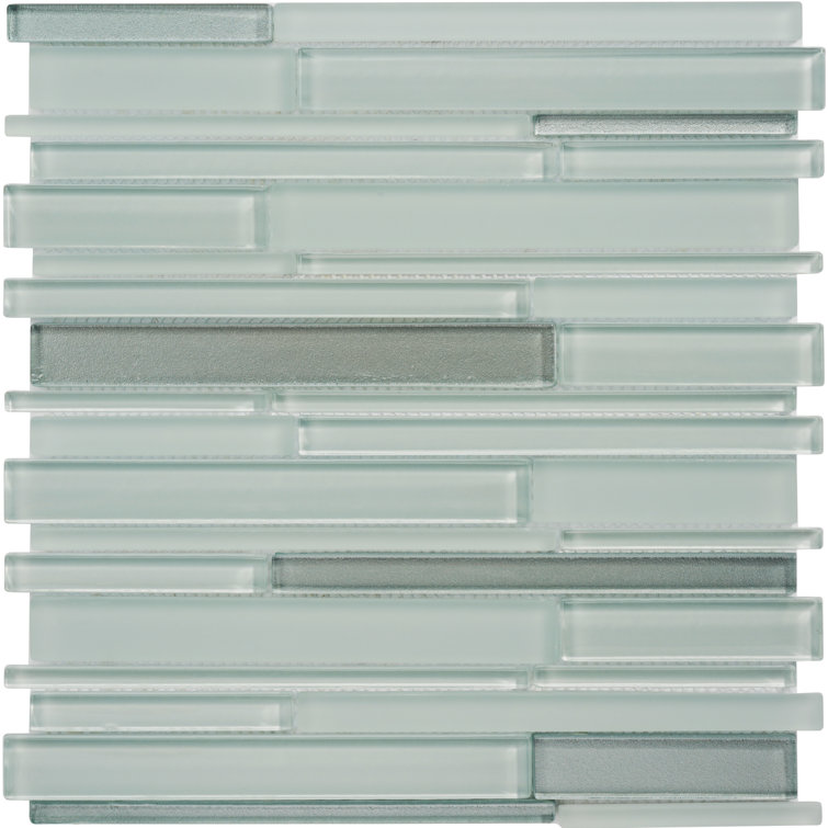MatrixStoneUSA Simply 12" x 13" Glass Linear Wall Tile & Reviews | Wayfair