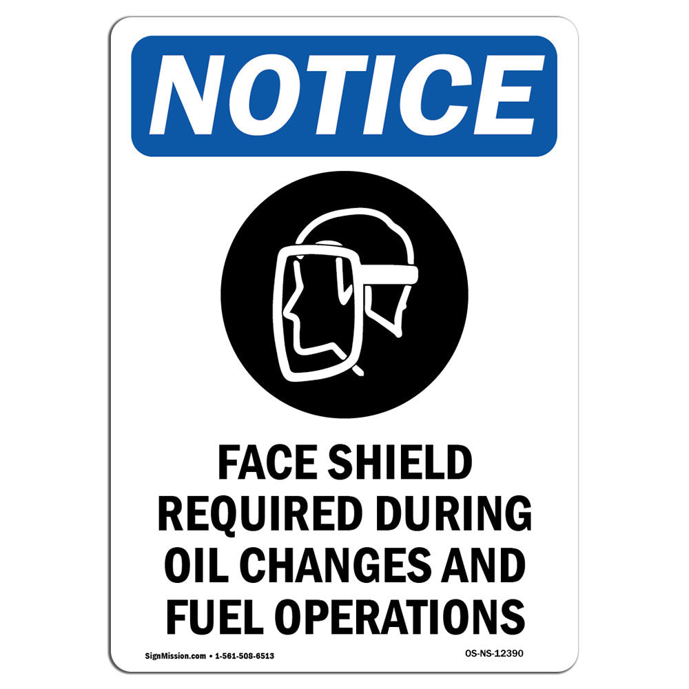 SignMission Notice - Face Shield Required Sign | Wayfair