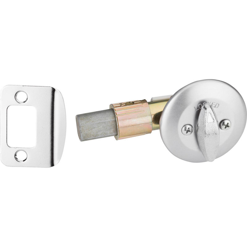 Kwikset 663 26D RCL 5303 Single-Sided Deadbolt, Satin Chrome | Wayfair