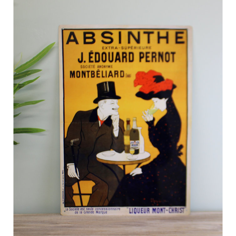 George Oliver Retro Advertising Absinthe Sign | Wayfair.co.uk