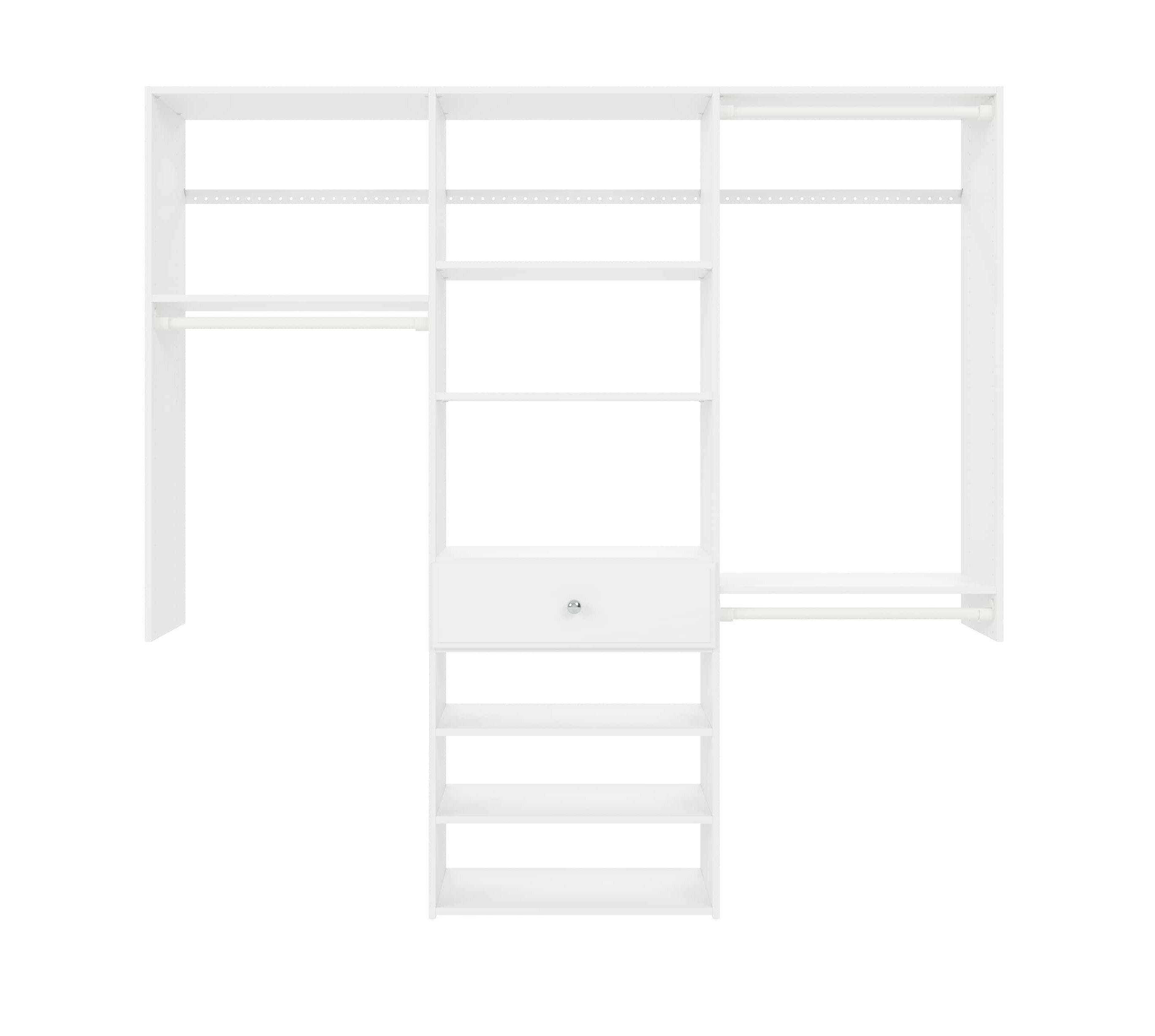 Dotted Line™ Grid 72" W Closet System & Reviews | Wayfair