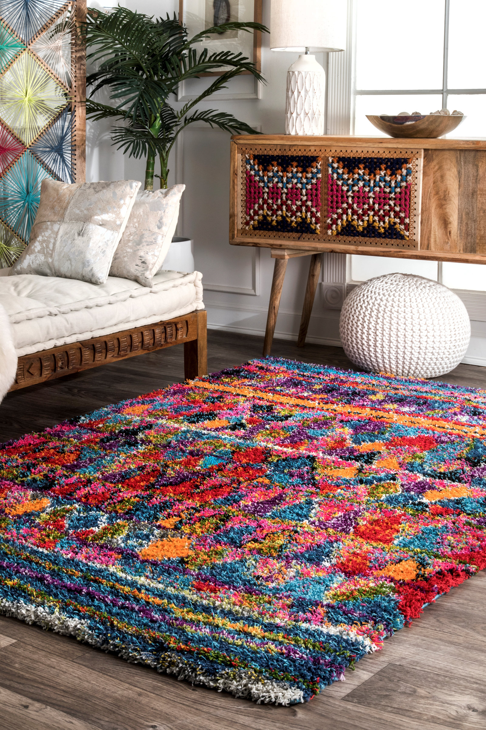 Bungalow Rose Perri Performance Teal Rug & Reviews | Wayfair