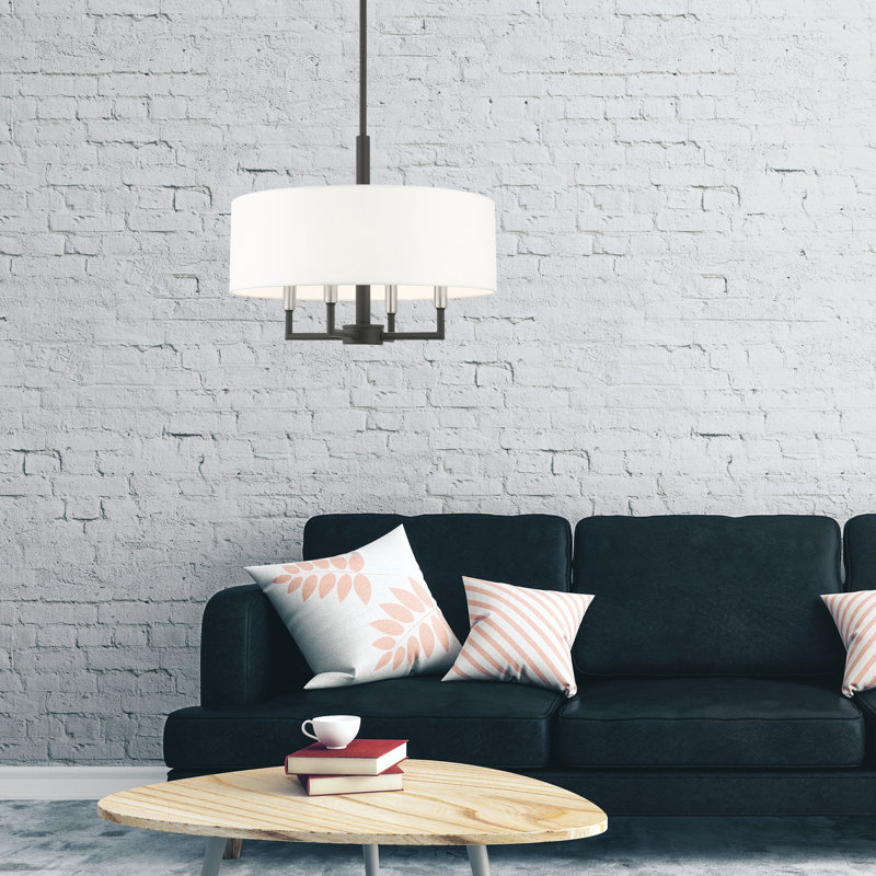 Brayden Studio® Alirah 4 - Light Single Drum Pendant & Reviews | Wayfair