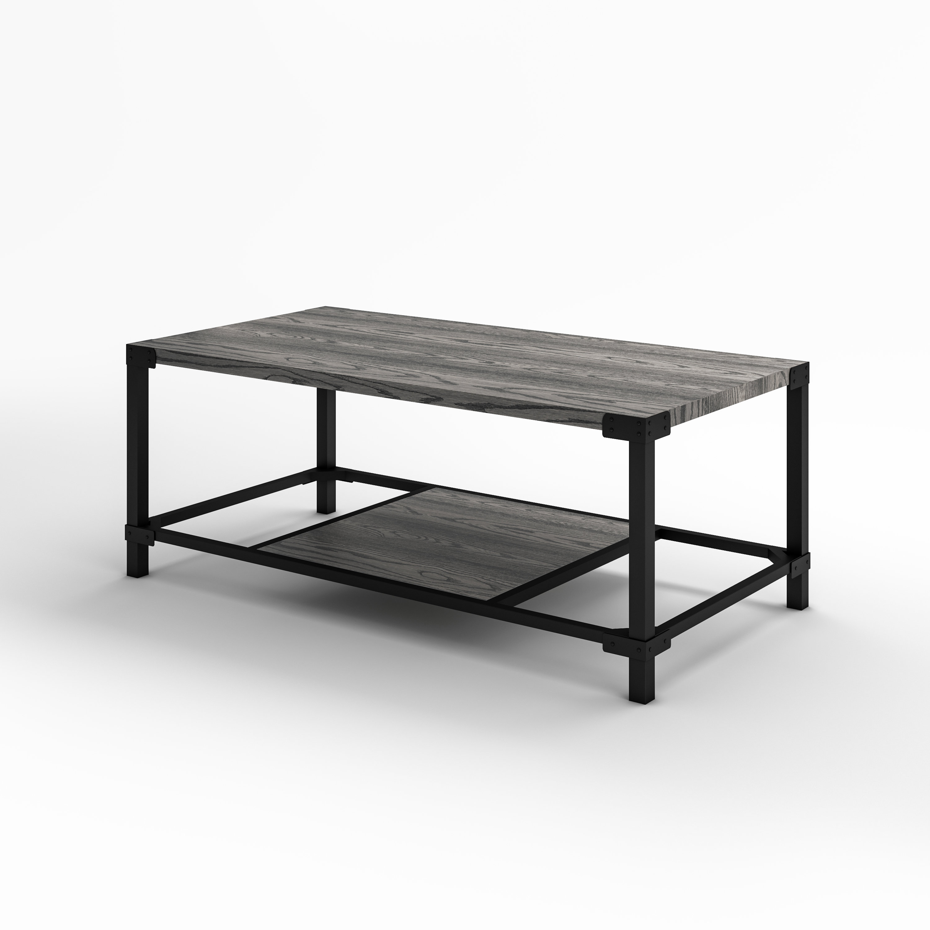 17 Stories 4 Legs Coffee Table with Storage | Wayfair