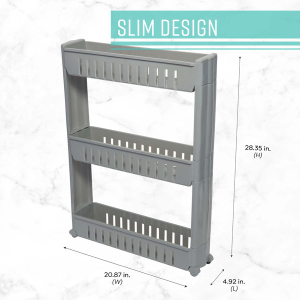 Simplify 3 Tier Slim Slide Out Storage Cart & Reviews | Wayfair