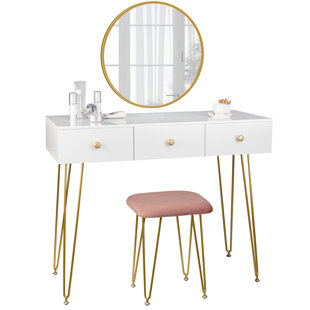 Gold Dressing Tables You'll Love | Wayfair.co.uk