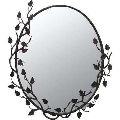 One Allium Way® Flanagan Oval Metal Wall Mirror & Reviews | Wayfair