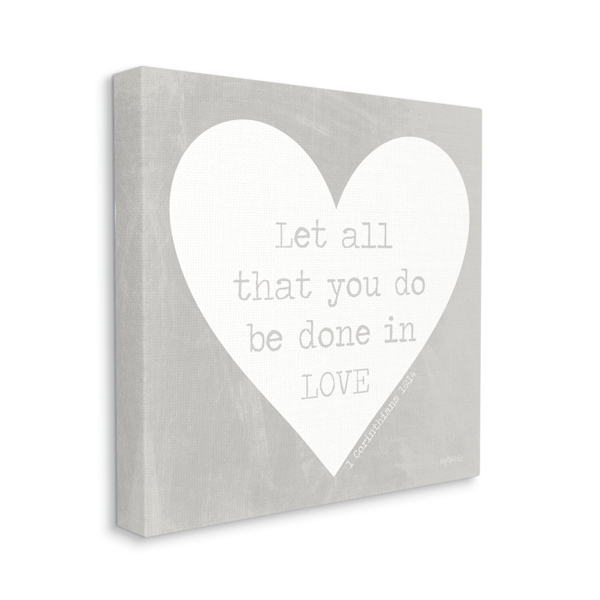 Stupell Industries Uplifting Religious Quote Bible Verse Heart Shape by ...
