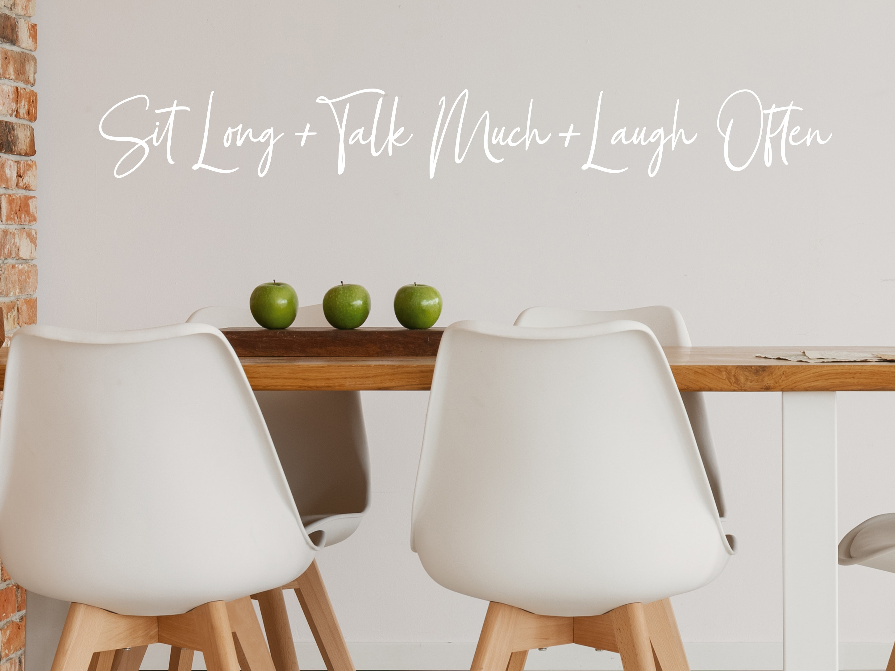 Story Of Home Decals Sit Long Talk Much Laugh Often Wall Decal | Wayfair