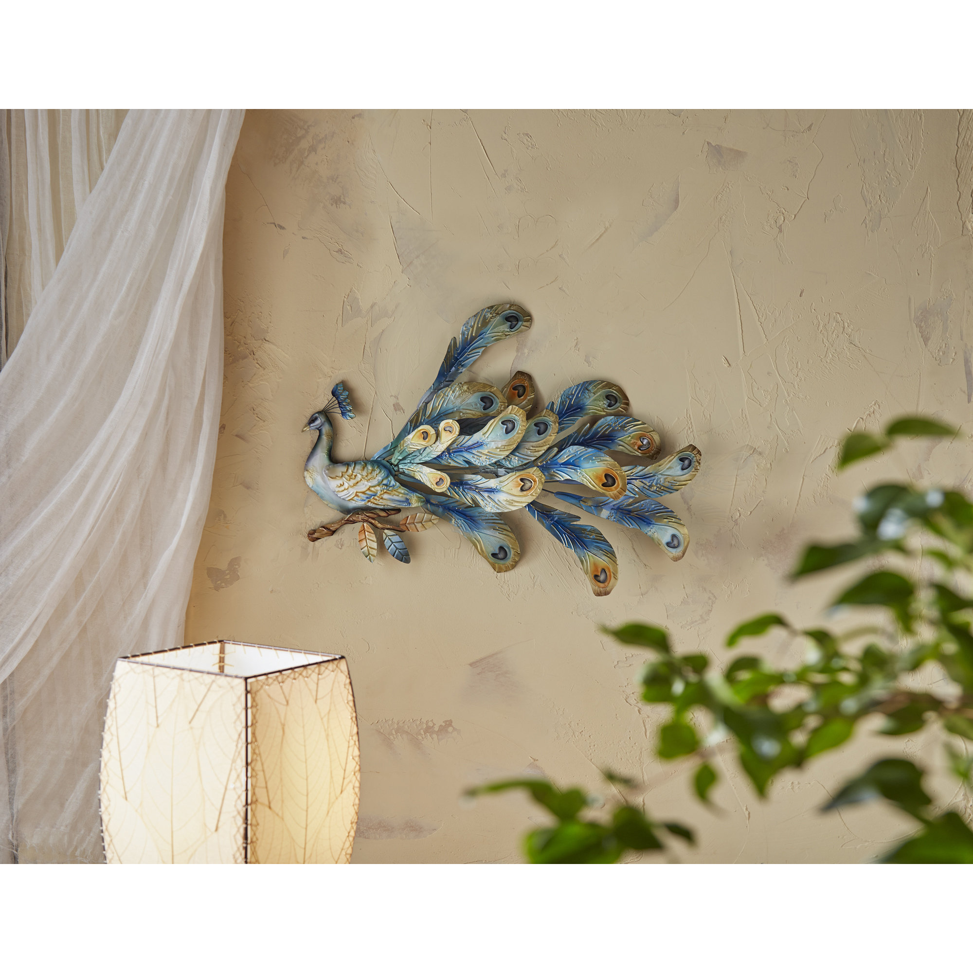 Eangee Home Design Peacock Seated Statue | Wayfair