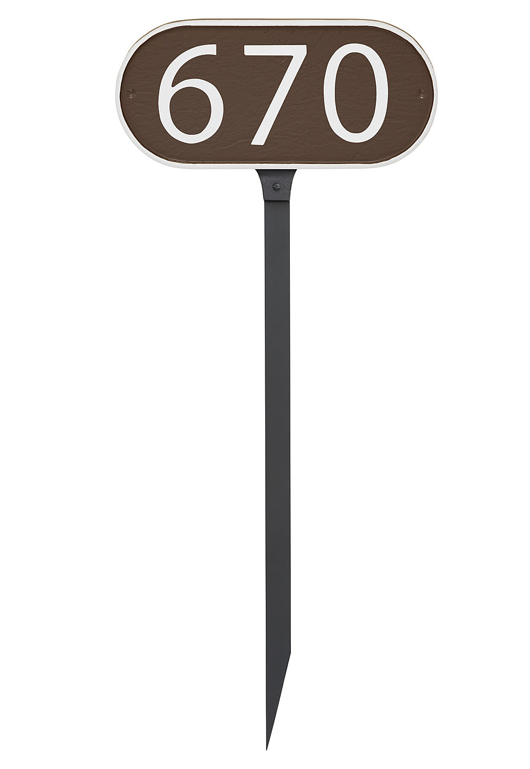 Montague Metal Products Oblong 1-Line Lawn Address Sign | Wayfair
