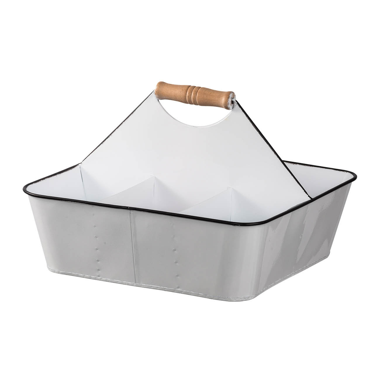 Gracie Oaks Classic Vintage Square Metal Basket | Wayfair