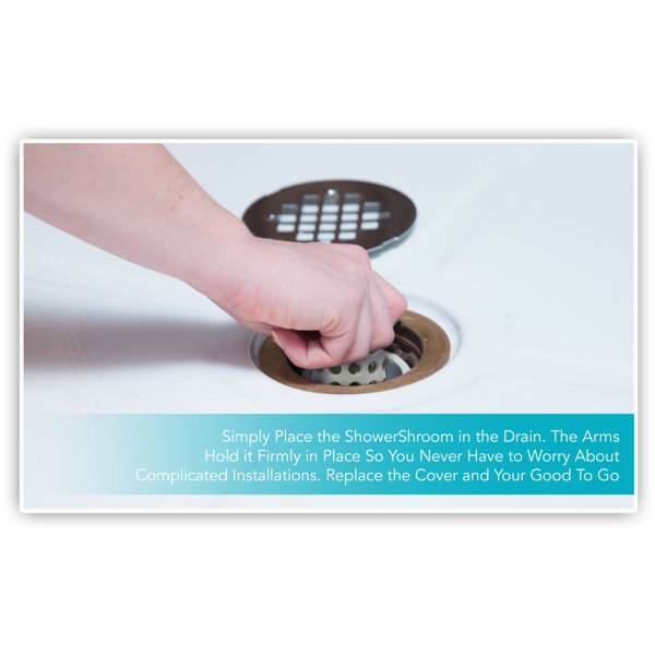 ShowerShroom The Revolutionary Stand-up Basket Strainer Shower Drain ...