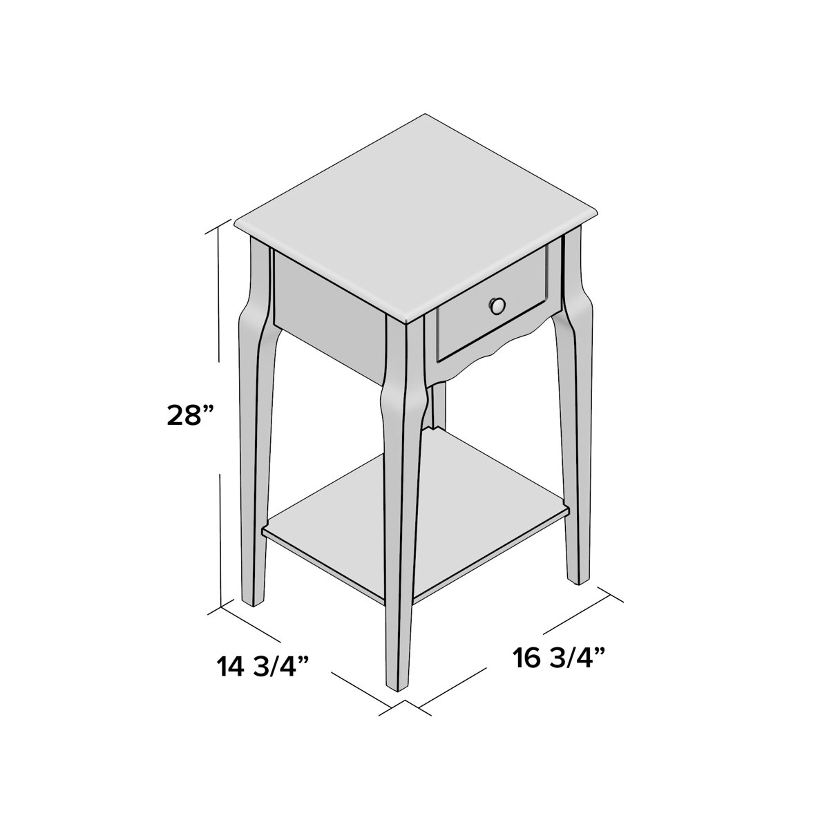 Three Posts™ Hague 28'' Tall End Table with Storage & Reviews | Wayfair
