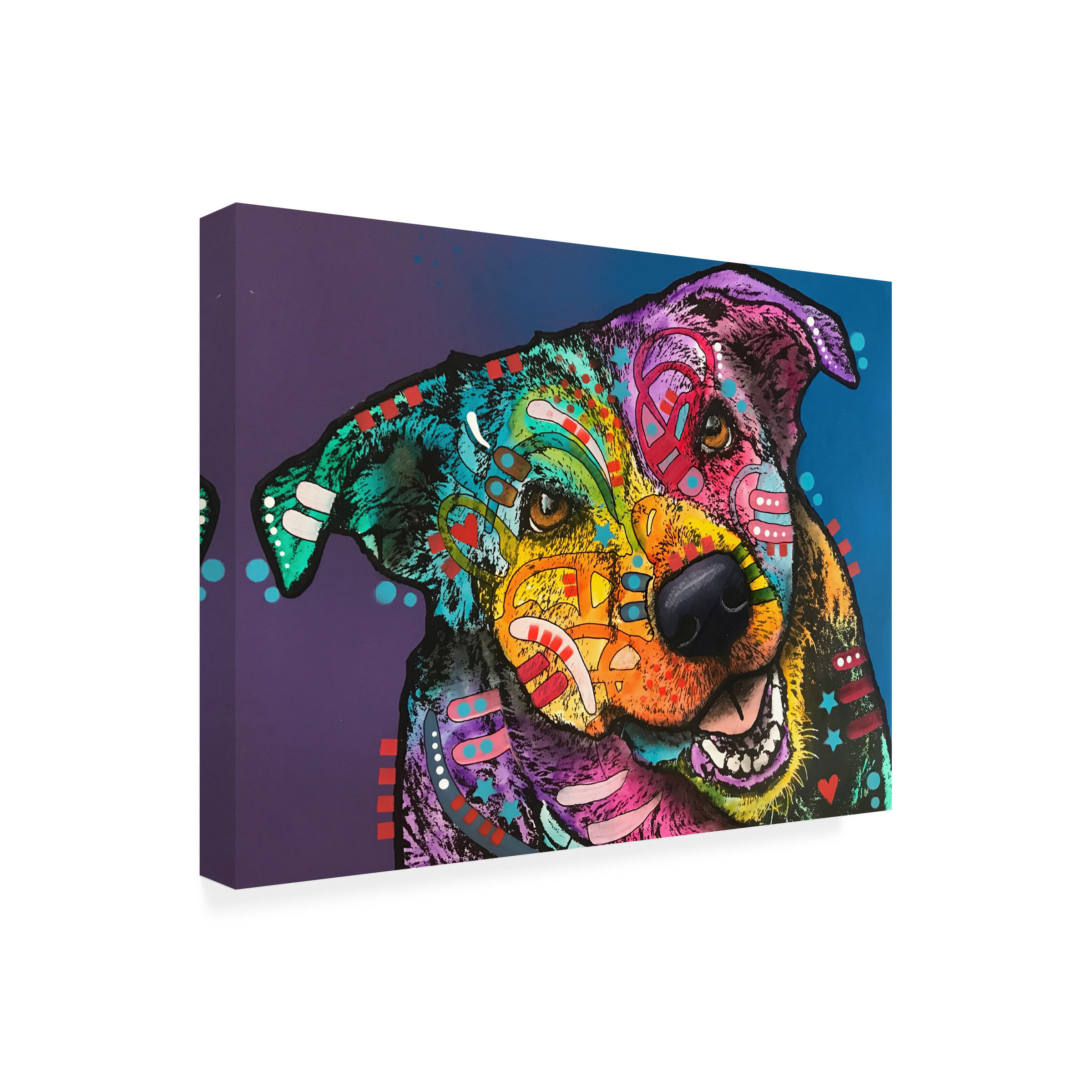 Red Barrel Studio® Dean Russo Puppy Portrait Outdoor Canvas | Wayfair