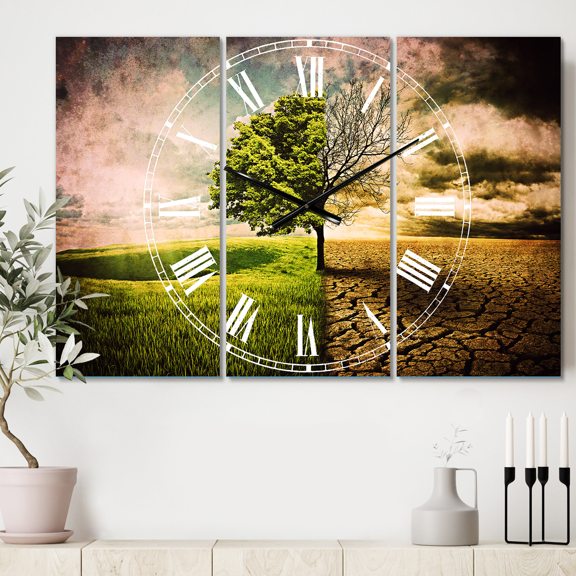 East Urban Home Global Warming - Traditional wall clock | Wayfair