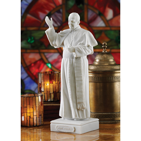 Design Toscano Pope Francis Bonded Marble Resin Statue | Wayfair