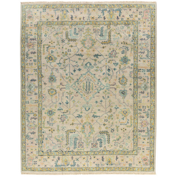 Tufenkian Rock My Classics Handmade Hand-Knotted Wool Dusty Rose/Blue ...