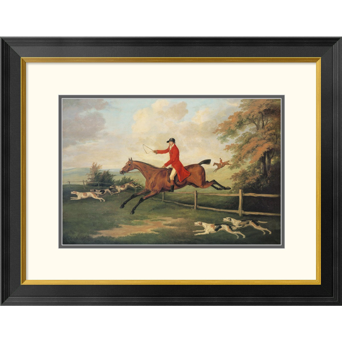 East Urban Home Fox Hunting Scene by J.N.Sartorius - Picture Frame ...