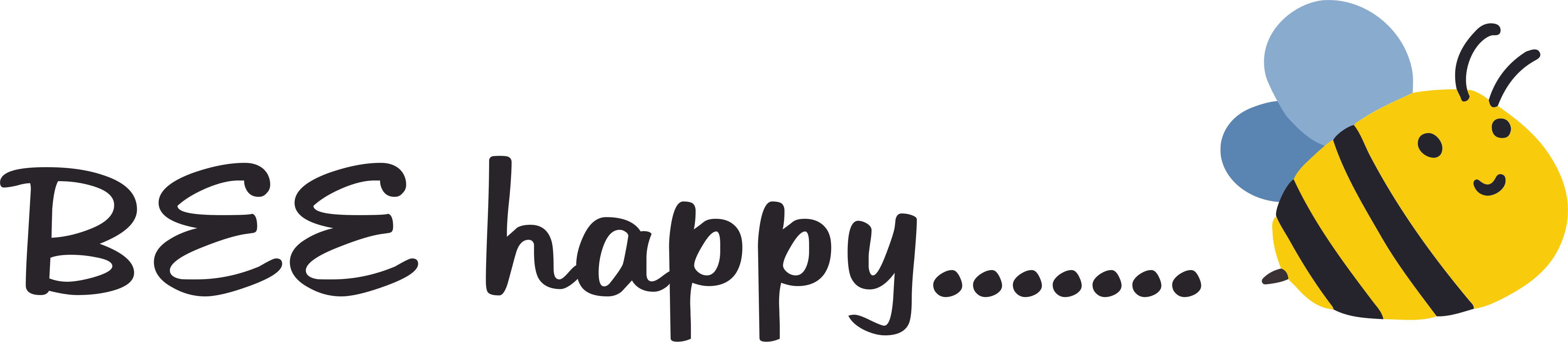 Zoomie Kids Bee Happy Quote Bees Animal Cartoon Wall Decal | Wayfair