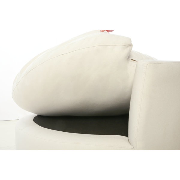 Creative Living Upholstered Swivel Barrel Chair & Reviews | Wayfair