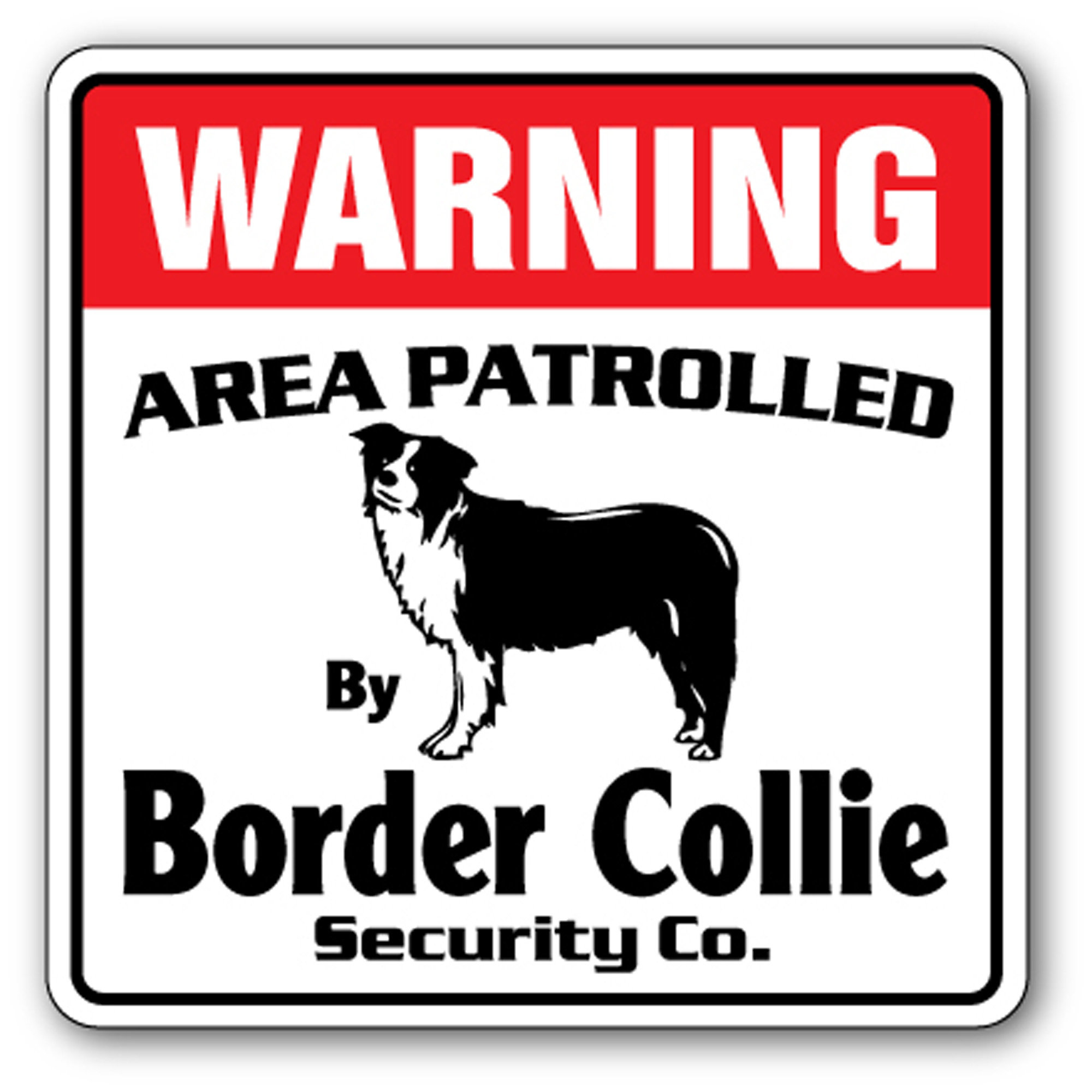 Trinx Alie Beware of Border Collie Sign | Wayfair