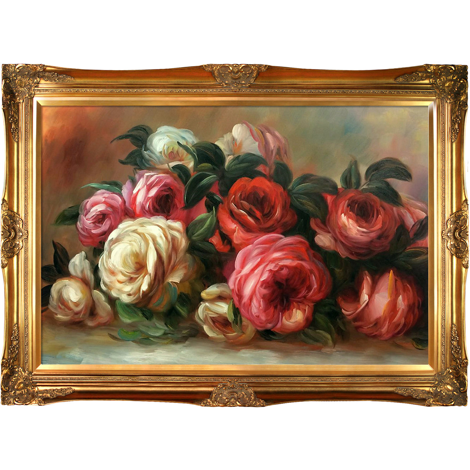 Lark Manor Discarded Roses by Pierre-Auguste Renoir - Picture Frame ...