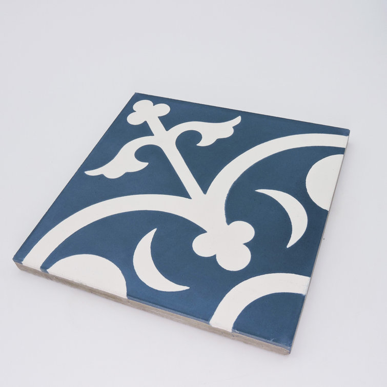 Moroccan Mosaic Tile House Nador 8" x 8" Cement Patterned Wall & Floor ...