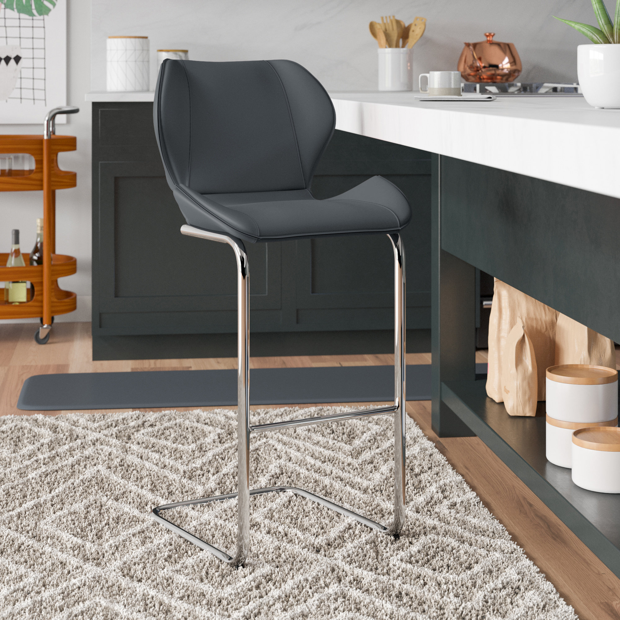 Orren Ellis 26" Counter Stool & Reviews | Wayfair