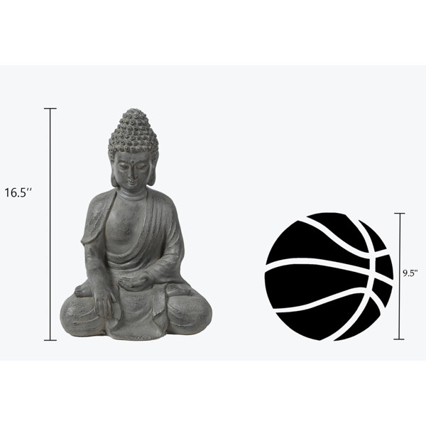 Mistana™ Eslinger Enlightened Buddha Garden Statue & Reviews | Wayfair