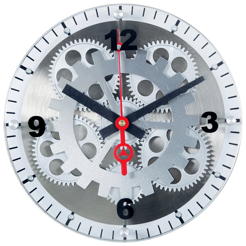 Hometrends Moving Gear Wall Clock at Echo Stone blog