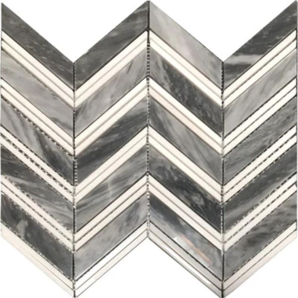 Tile & Mosaic Depot Marble Chevron Mosaic Wall & Floor Tile | Wayfair