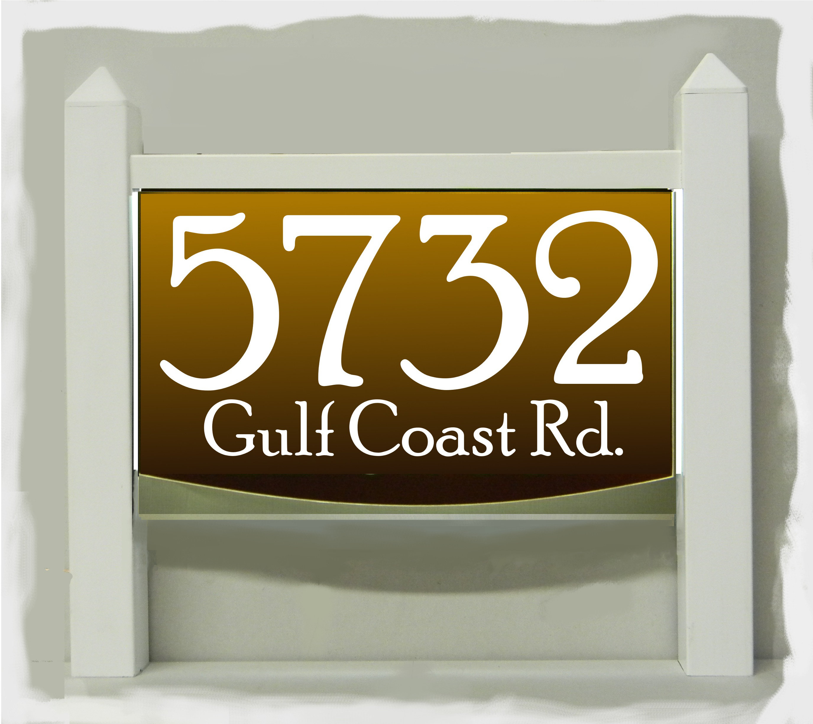 EZStreetSigns Modern LED address sign with landscape light adapter ...