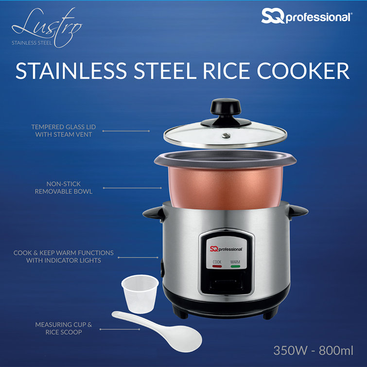 SQProfessionalLtd SQ Professional Lustro 0.8L Stainless Steel Rice ...