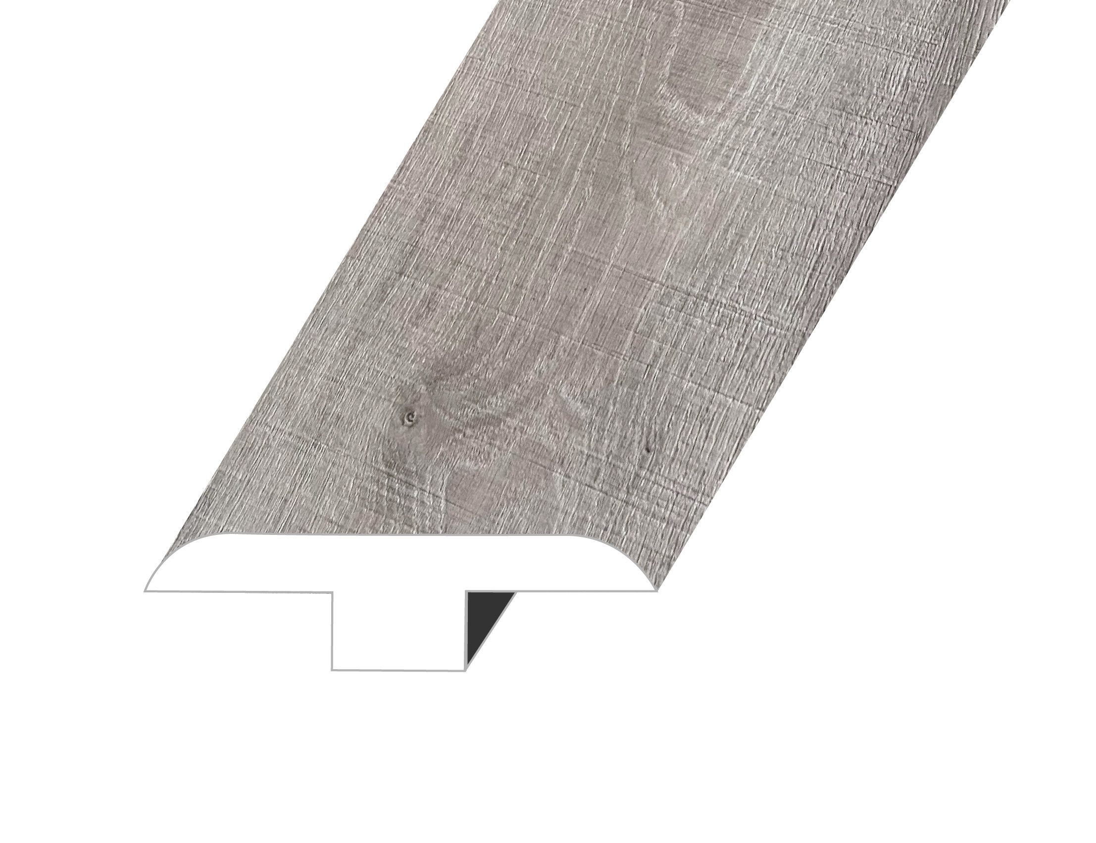 Montserrat Zephyr Vinyl 0.5" Thick x 1.8" Wide x 94.5" Length T-Molding ...