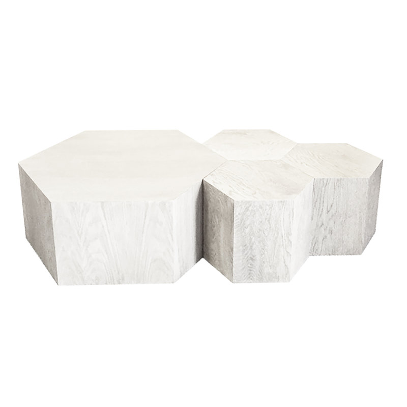 Hammers and Heels Solid Wood Block Coffee Table | Wayfair