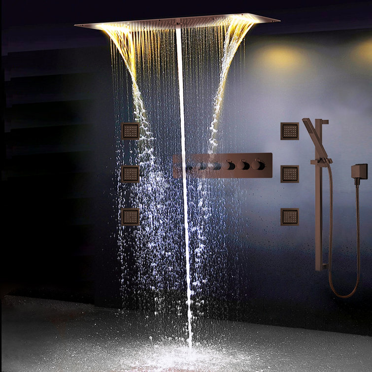 BathSelect Complete Shower System with Rough-in Valve | Wayfair