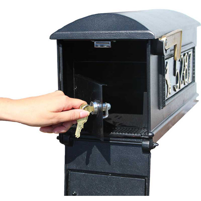 Qualarc Lewiston Mailbox Locking Insert Security Kit | Wayfair